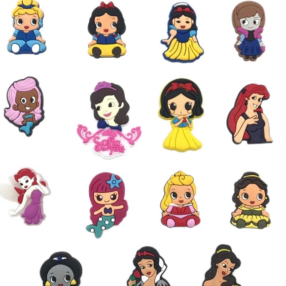 CROCS | Accessories | Princess Crocs Charms Jibbitz 5 Pack New In Bag ...